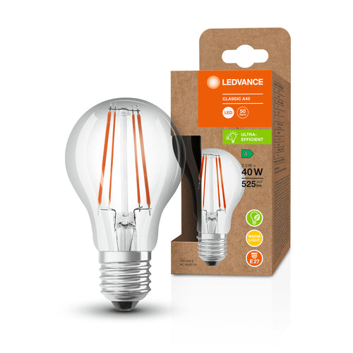 LEDVANCE HIGH ENERGY EFFICIENT A Classic A40 Lampada LED chiara (ex 40 – shop LEDVANCE Italia
