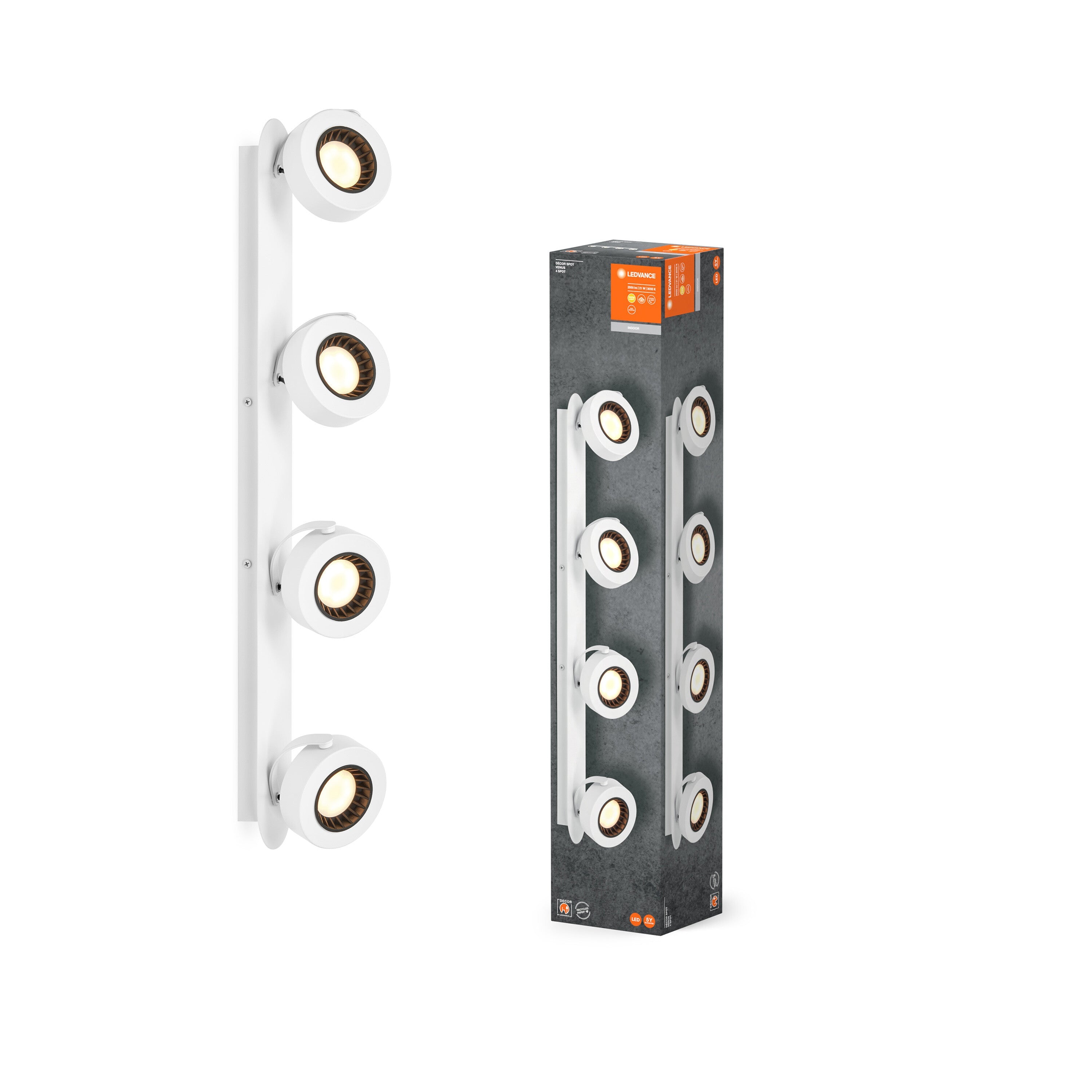 LEDVANCE DECOR SPOT VENUS lampada da soffitto, 21W, 910lm, bianco ...